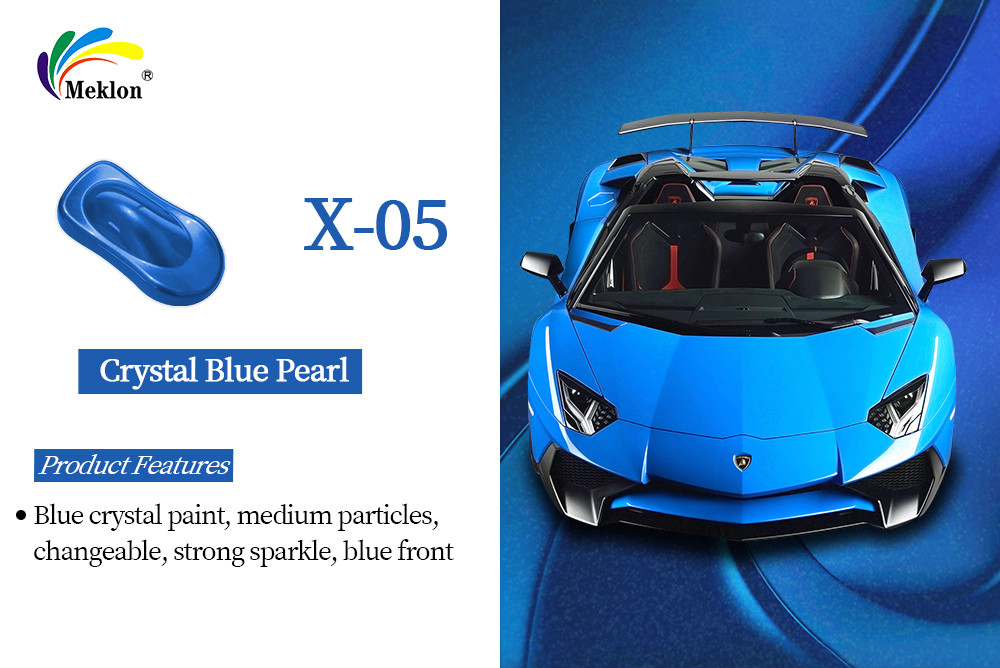 1K Crystal Blue Pearl Paints: Long Lasting Bright Color & Weathering ...