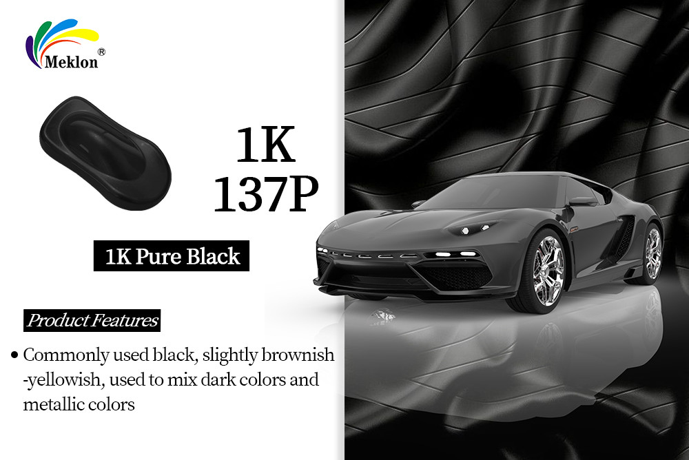 Advanced Color Mixing System: 1K Pure Black Gloss Acrylic Solid Colours ...