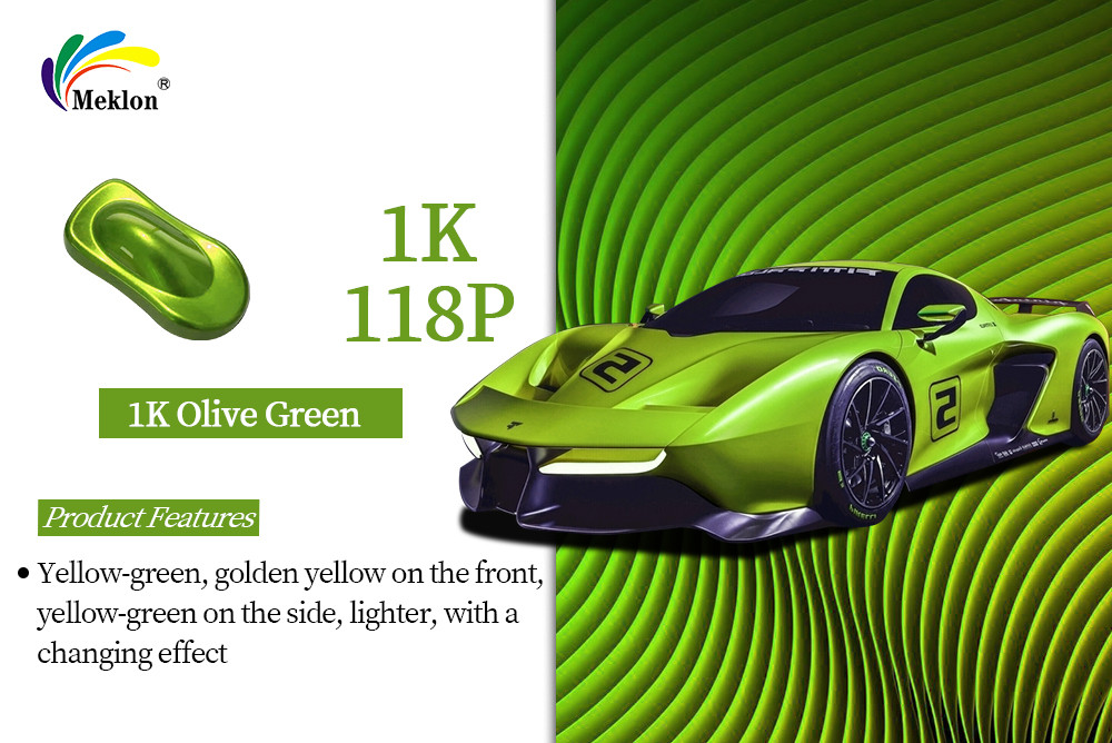 1K Oliver Green Anti-Corrosion Customized 2K Solid Color Auto Varnish ...